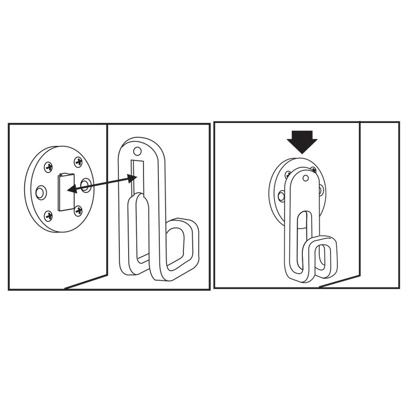 Store All Kroge til at hænge reb, tøj eller håndklæder på m.m.