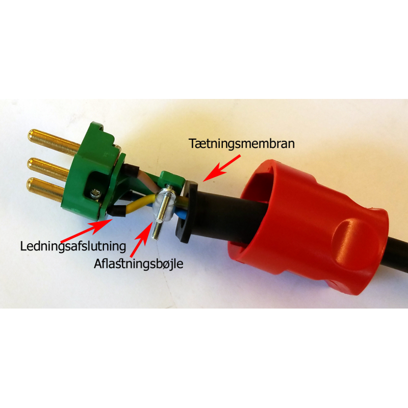 Adapterkabel DK han til CEE hun